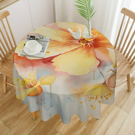 Honey Bees That Collect Nectar Table Cloth Round PVC Wedding Kitchen ...