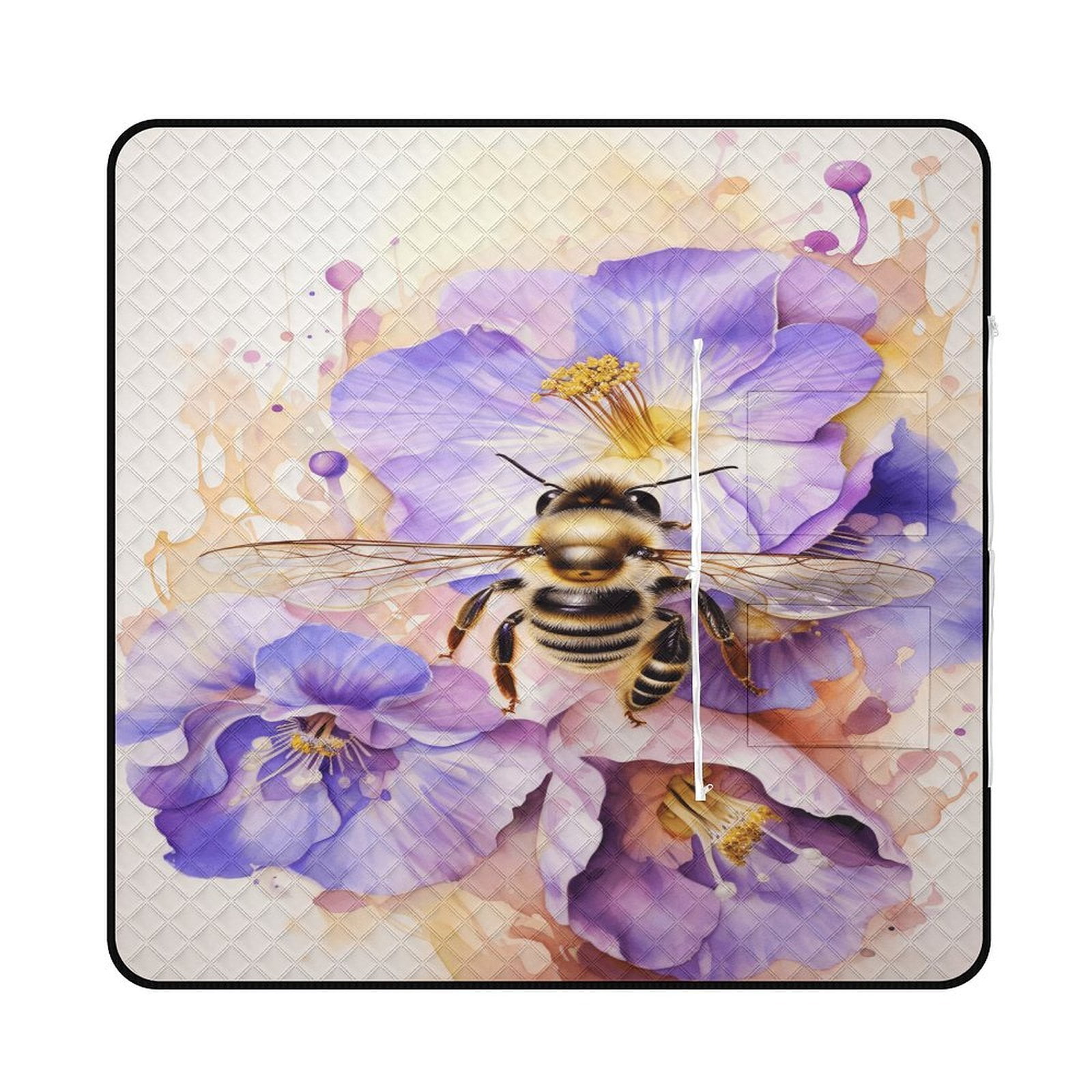 Honey Bees That Collect Nectar Waterproof Picnic Blanket Beach Blanket ...