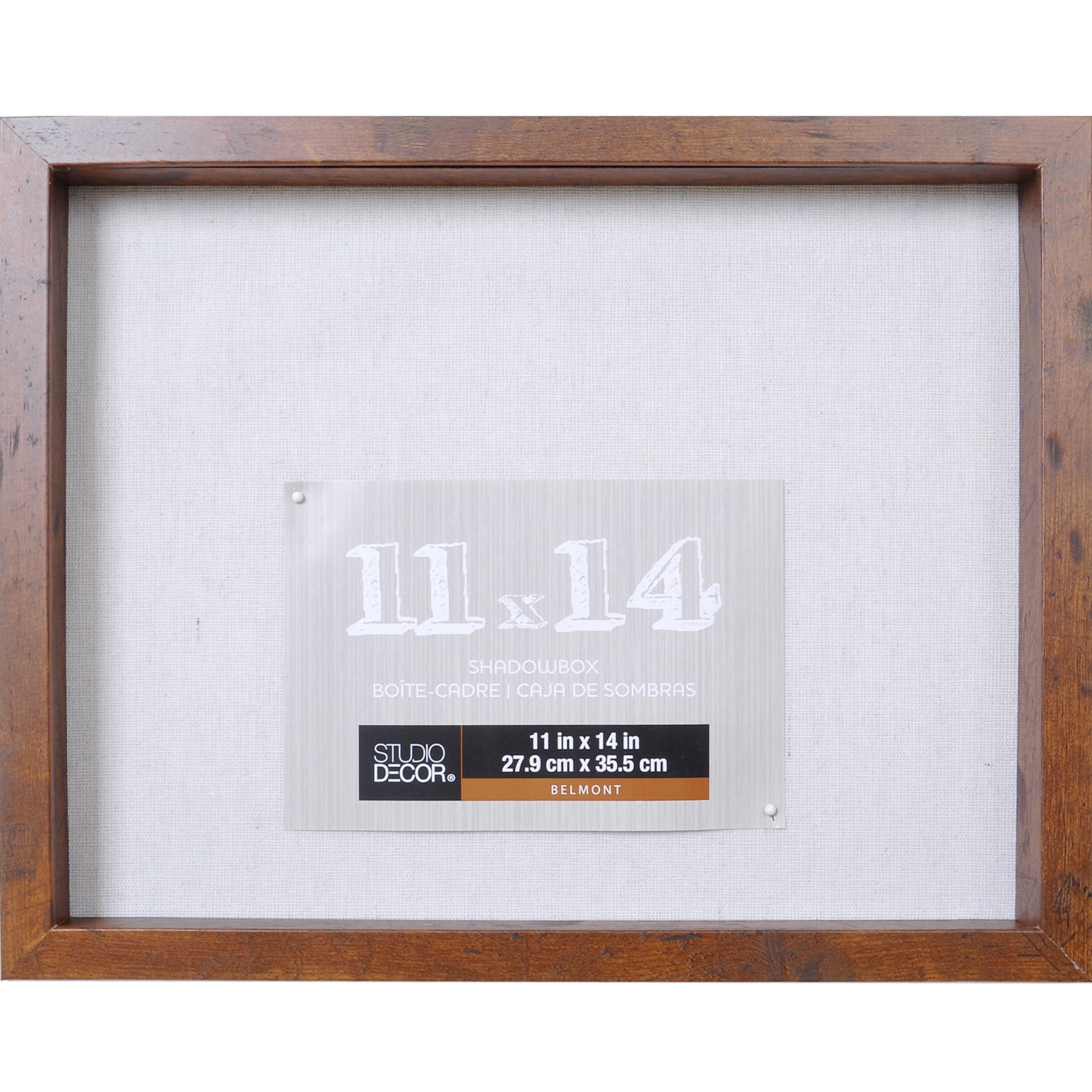 Honey Belmont Shadow Box by Studio Décor® - Walmart.com