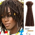 AONKIA Honey Blonde Human Hair Dreadlock Extensions, 0.8cm width 6 Inch ...