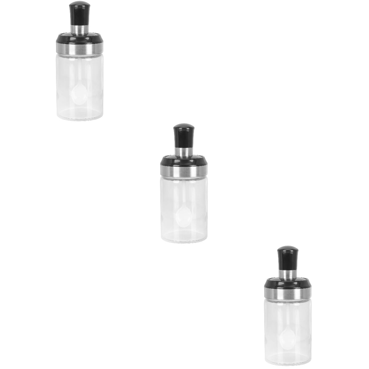 Honey Bottle 3 Pack Bottles Transparent Jam Storage Jar Syrup ...