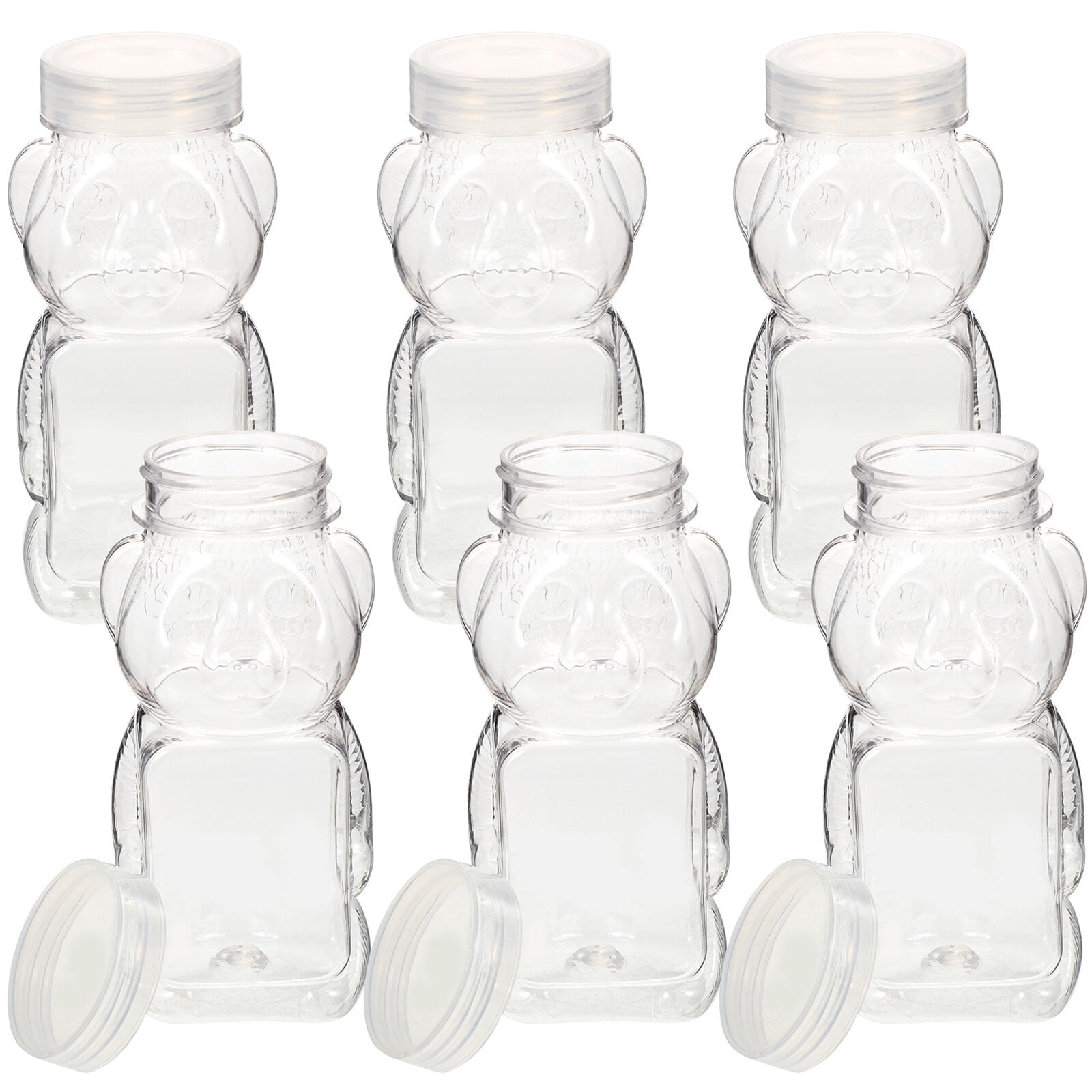 Honey Bottle Storage Tank Pot Candy Jar Clear Snowman Jars Household ...