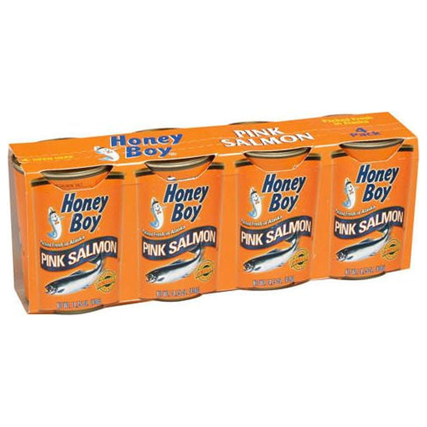 Honey Boy Fresh Pack - Wild Alaska Pink Salmon, 4/14.75 oz. cans ...