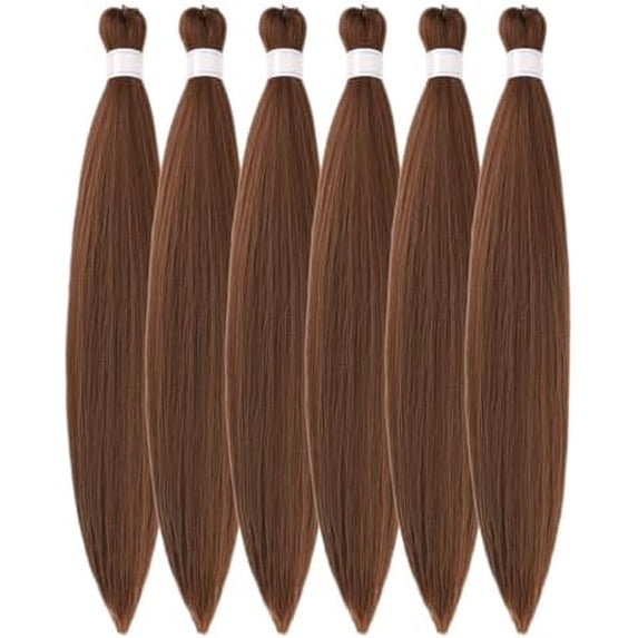 Honey Brown Braiding Hair Pre Stretched Box Braids Hair Extension for ...