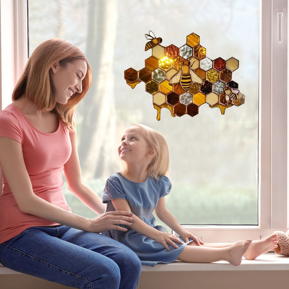 Honey Bumble Bee Window Clings for Glass Bee Window Stickers Bee Themed ...