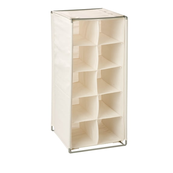 Honey Can Do 10 Pair Canvas Shoe Rack, Natural - Walmart.com
