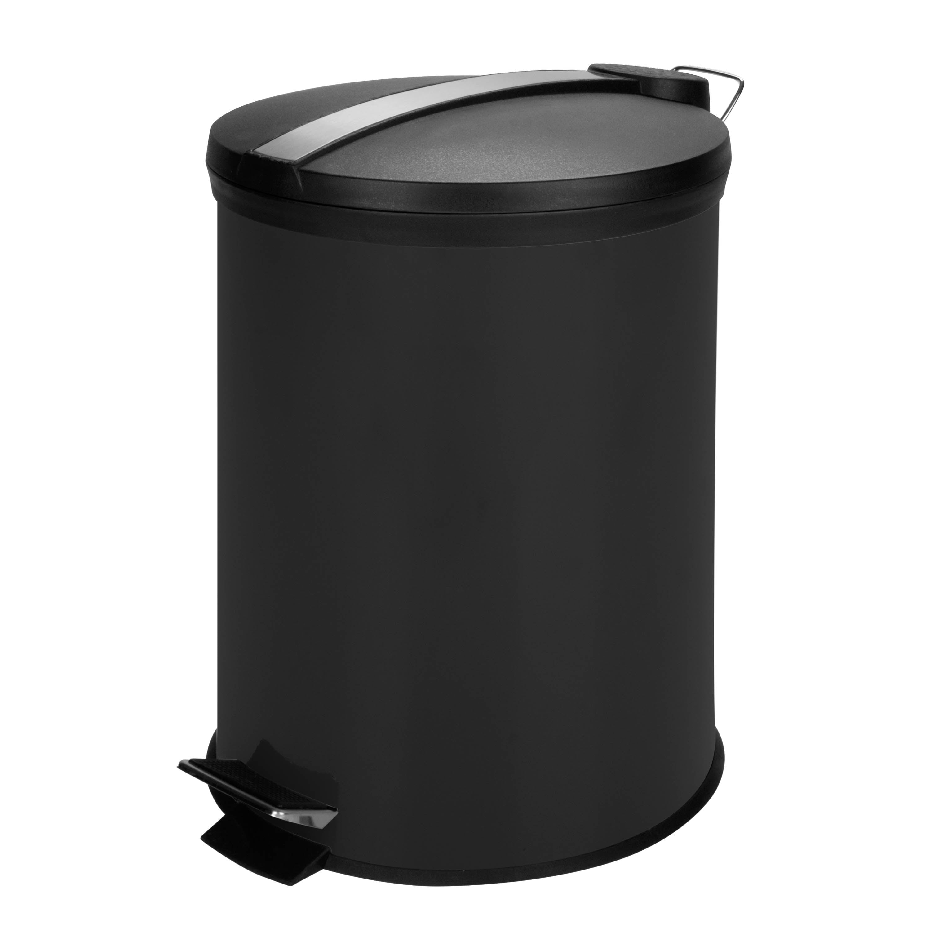 Honey Can Do 12L Step Trash Can with Carrying Handle, Multicolor ...