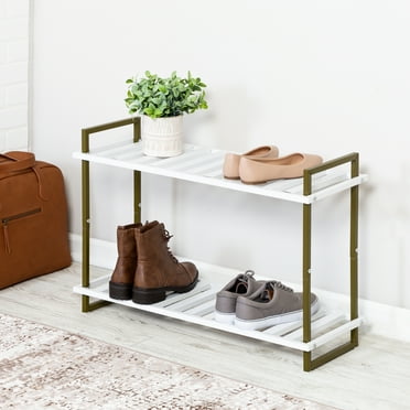 Mainstays 5 Tier, 30 Pair, Metal Mesh Shoe Rack - Walmart.com