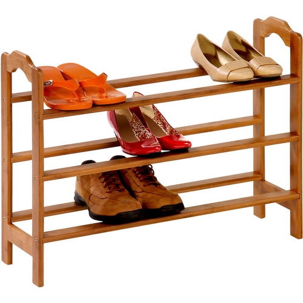 Honey-Can-Do 3-Tier Eco-Friendly Shoe Rack, Bamboo, Brown - Walmart.com