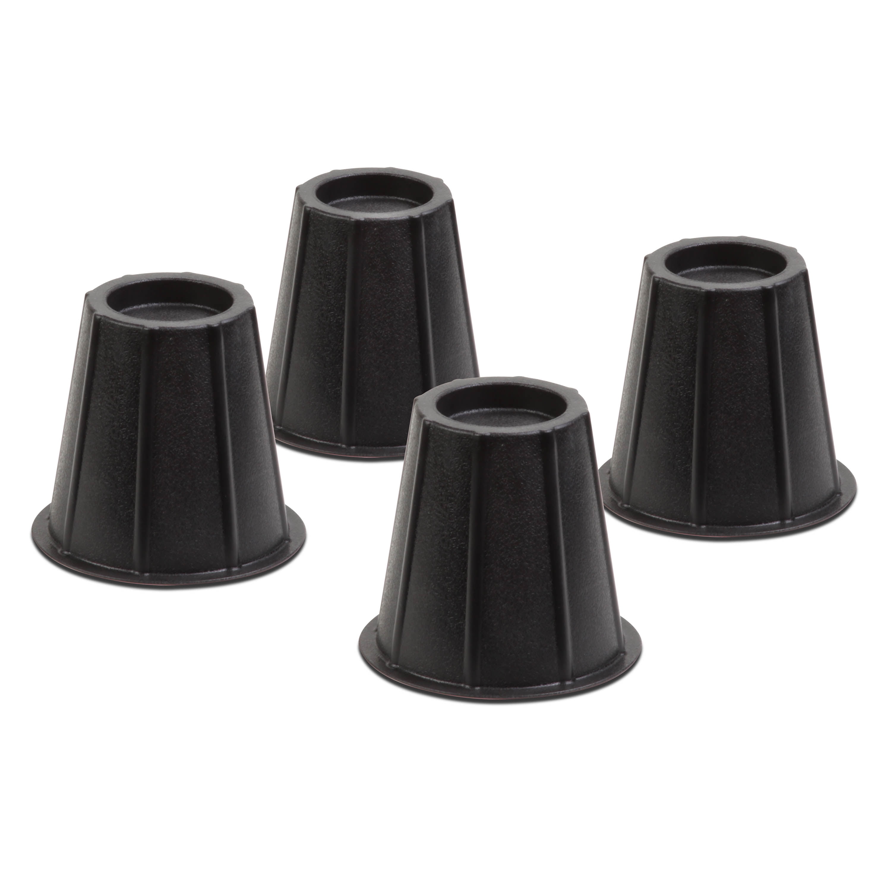 Honey-Can-Do 5" Plastic Black Round Bed Risers, Set of 4 - Walmart.com