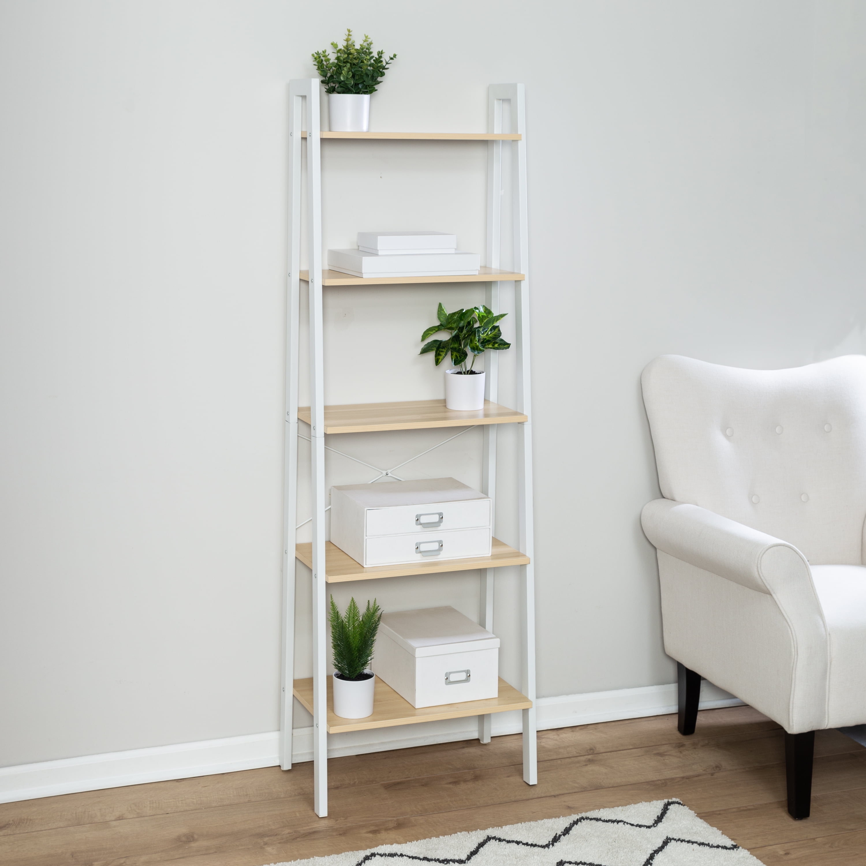 White a frame bookshelf store