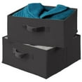 Honey Can Do Drawers for Hanging Organizer, Polyester, 2-Pack, Black ...