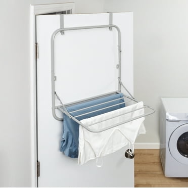 Honey-Can-Do MDF Folding Over-The-Door Or Wall-Mount Drying Rack, White ...
