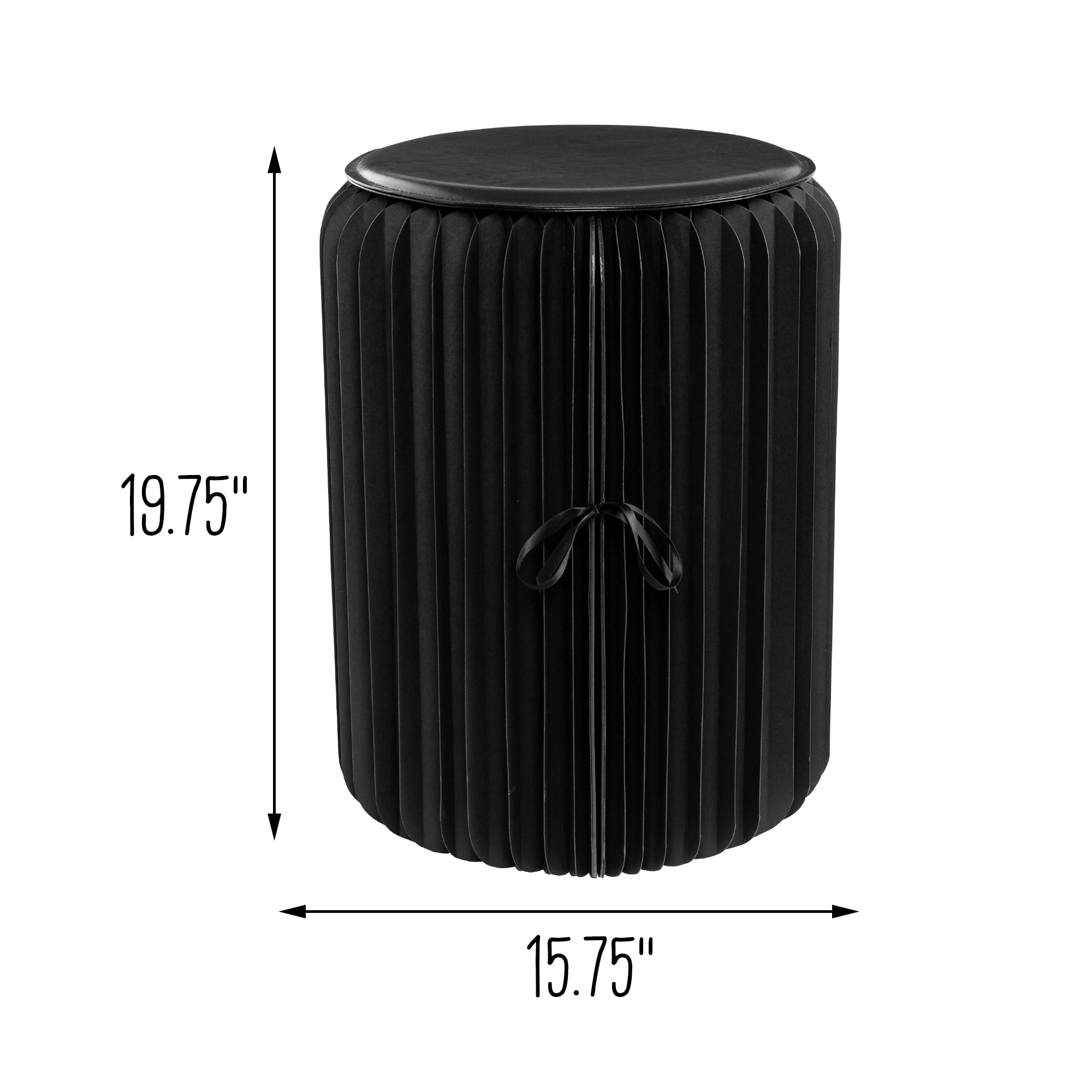 Honey-Can-Do Indoor Foldable Backless Paper Stool, Black - Walmart.com