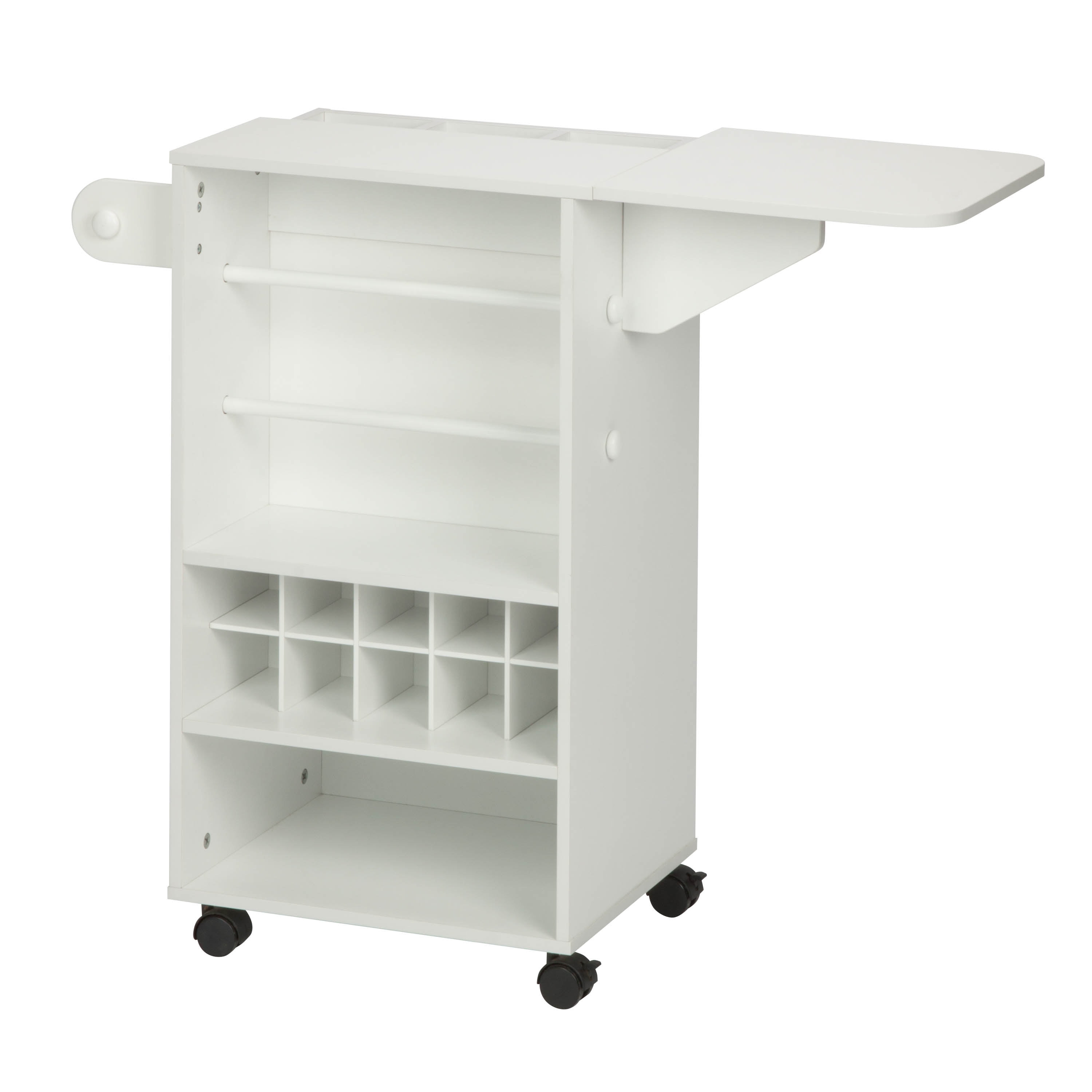 Honey-Can-Do MDF Rolling Craft Storage Cart with Compartments and ...