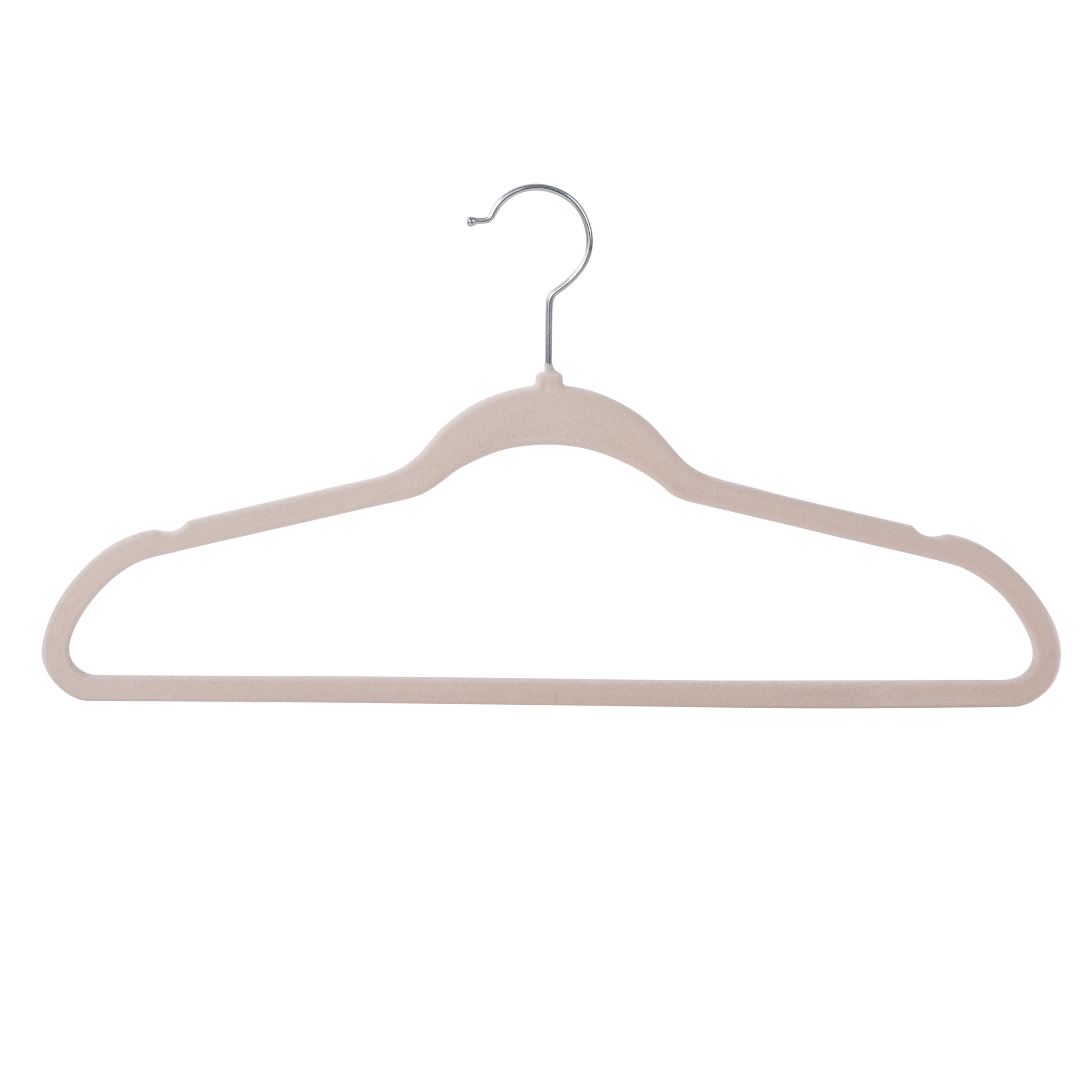 Honey-Can-Do Non-Slip Velvet Clothes Hangers, Ivory, 25 Pack - Walmart.com