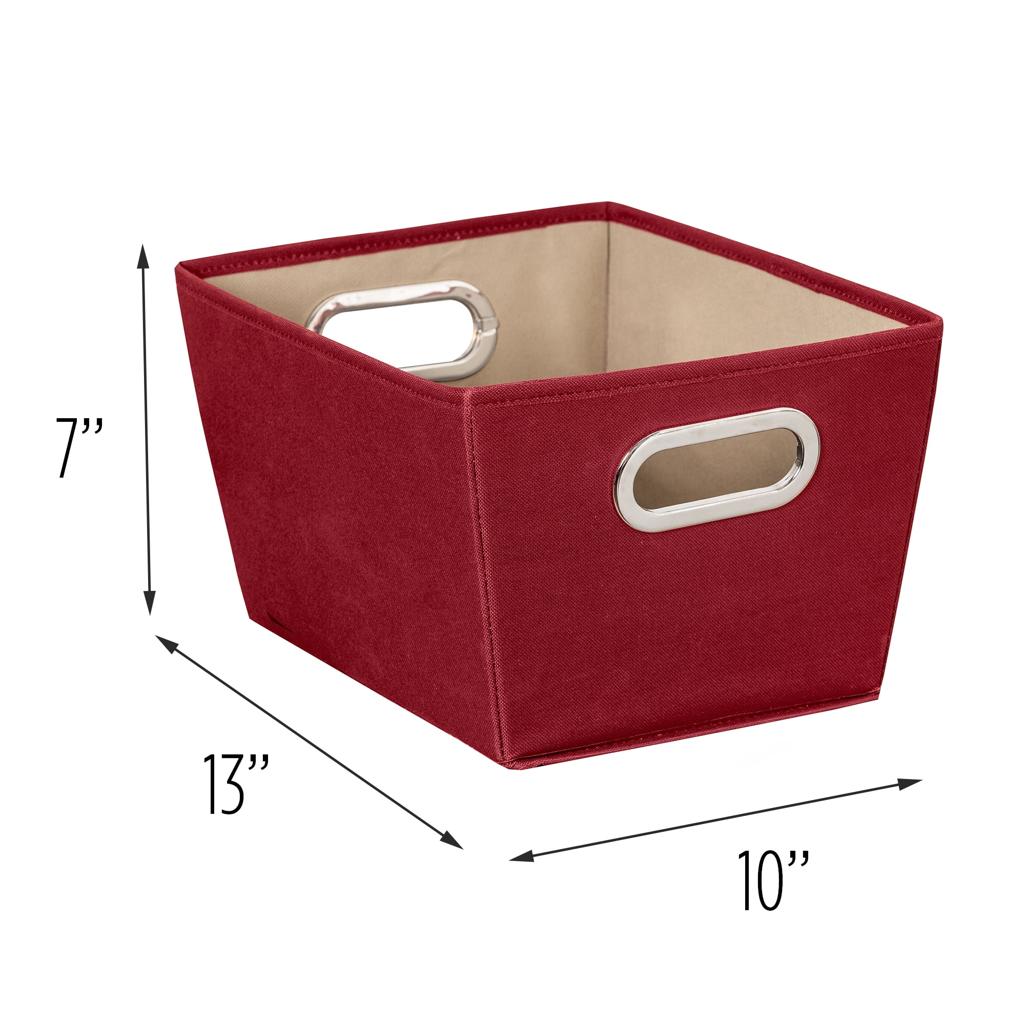Honey-Can-Do Small Storage Bin, Red - Walmart.com