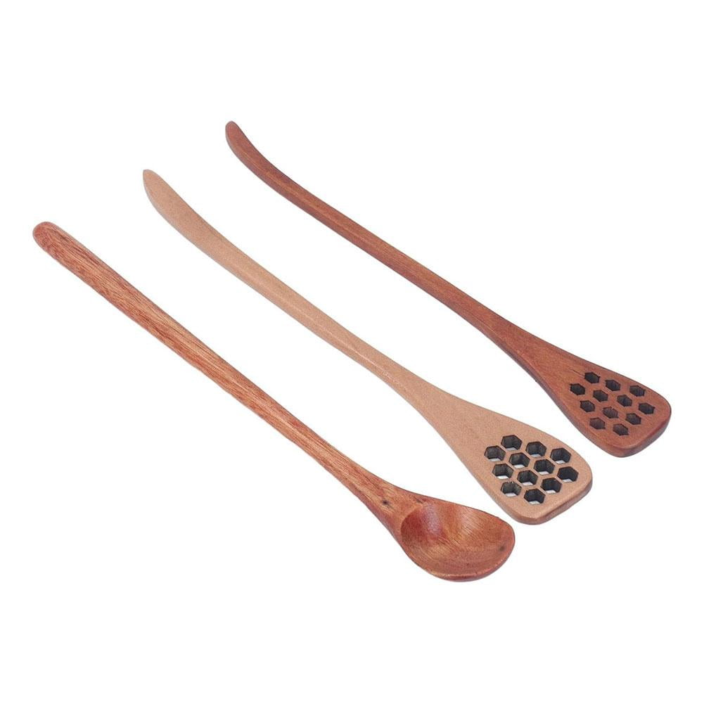Honey Coffee Wooden Spoon Japanese Style Wound Pointed Spoon Stirring ...