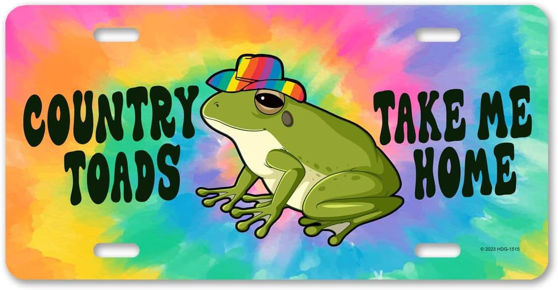 Honey Dew Gifts, Country Toads Take Me Home, 12 inch by 6 inch, Cowboy ...