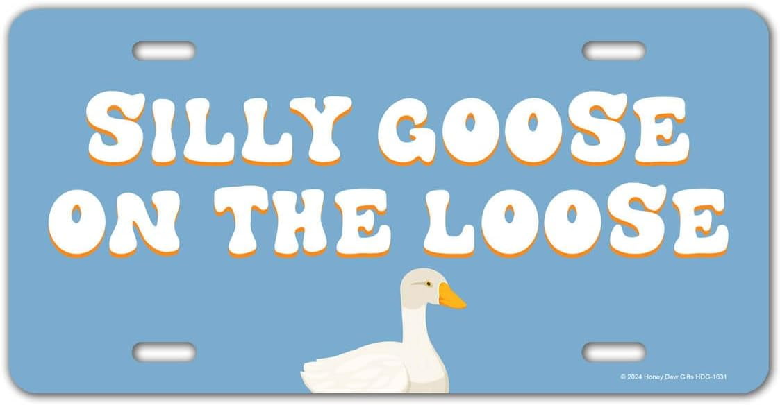 Honey Dew Gifts, Silly Goose on The Loose, Funny License Plate ...