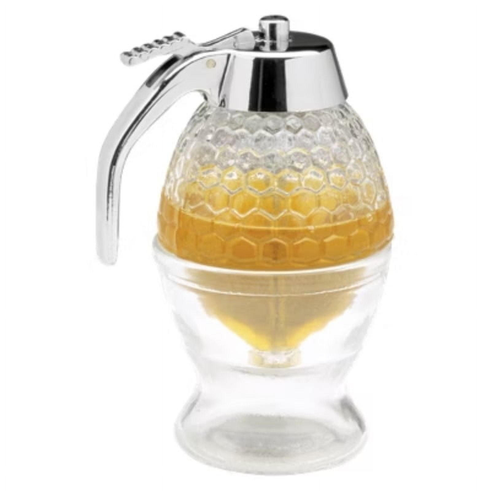 Honey Dispenser 1 Cup: Glass Syrup Pitcher, 8 oz Capacity, Hand Wash ...