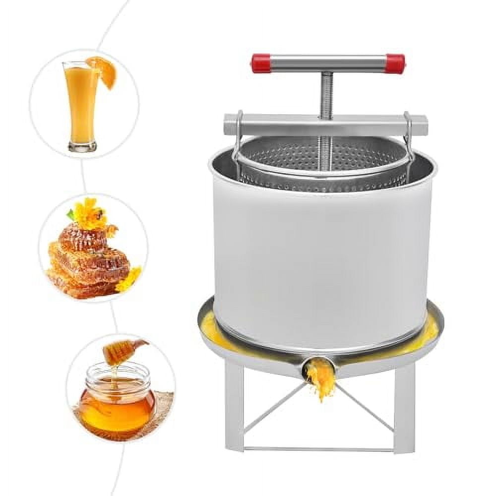 Honey Extractor, 12.6L/532.6 Oz Bee Honey Press Machine With Large ...