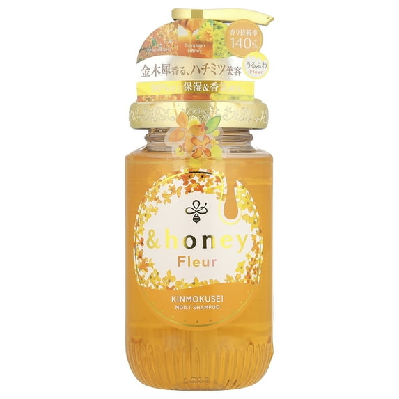 &honey Fleur Moist Shampoo, Osmanthus Honey, 14.9 fl oz (440 ml ...