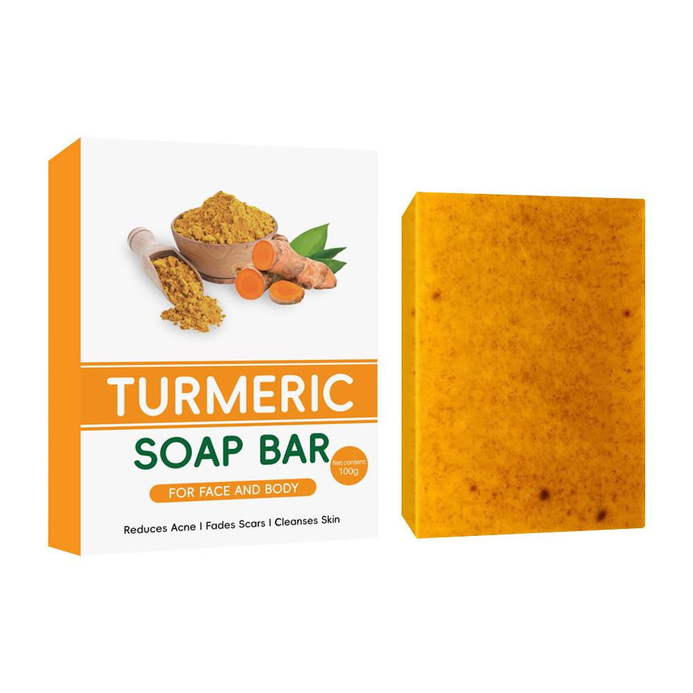 Honey Glow Lemon Turmeric Kojic Acid Soap Bar, Turmeric Face and Body ...