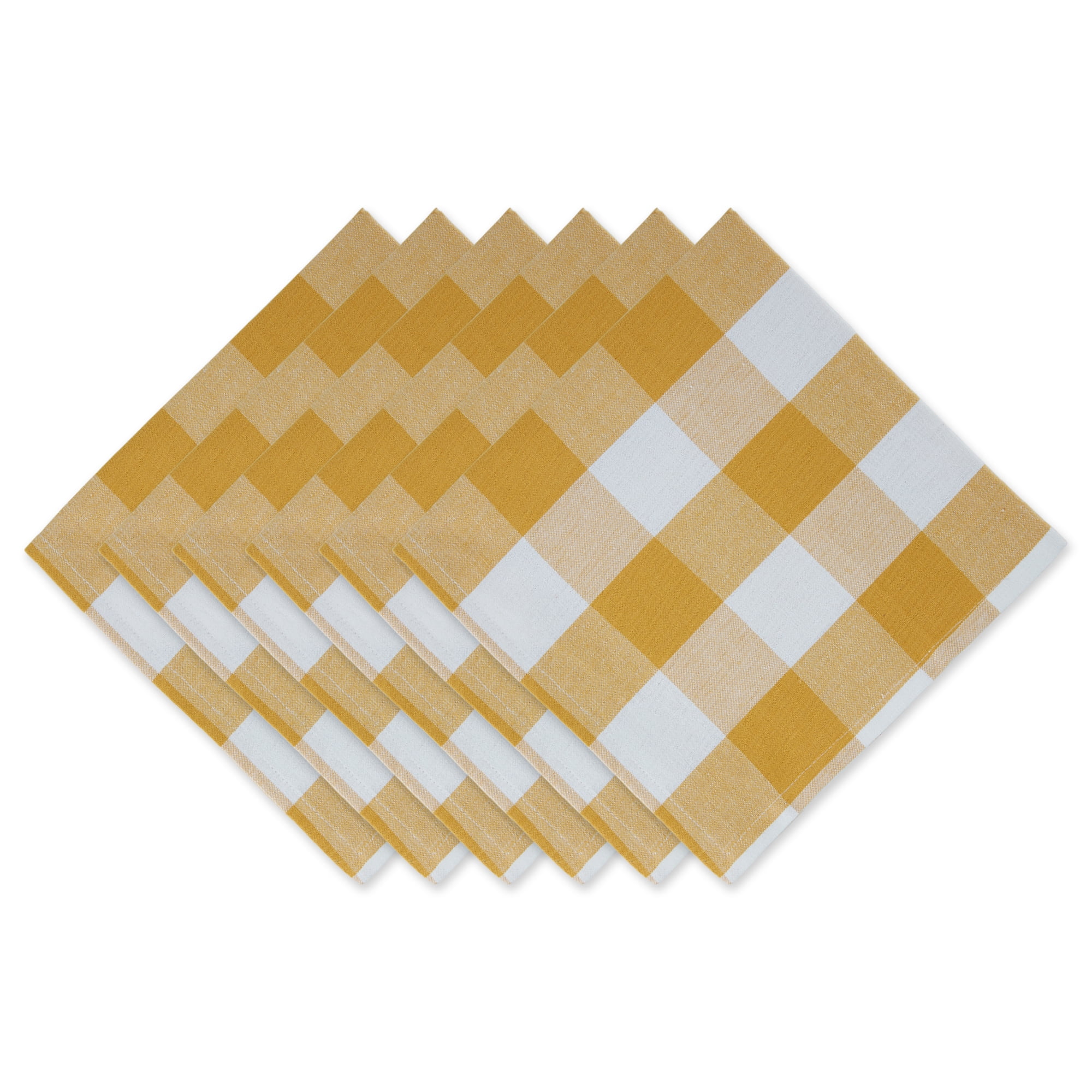 Honey Gold Buffalo Check Napkin (Set of 6) - Walmart.com
