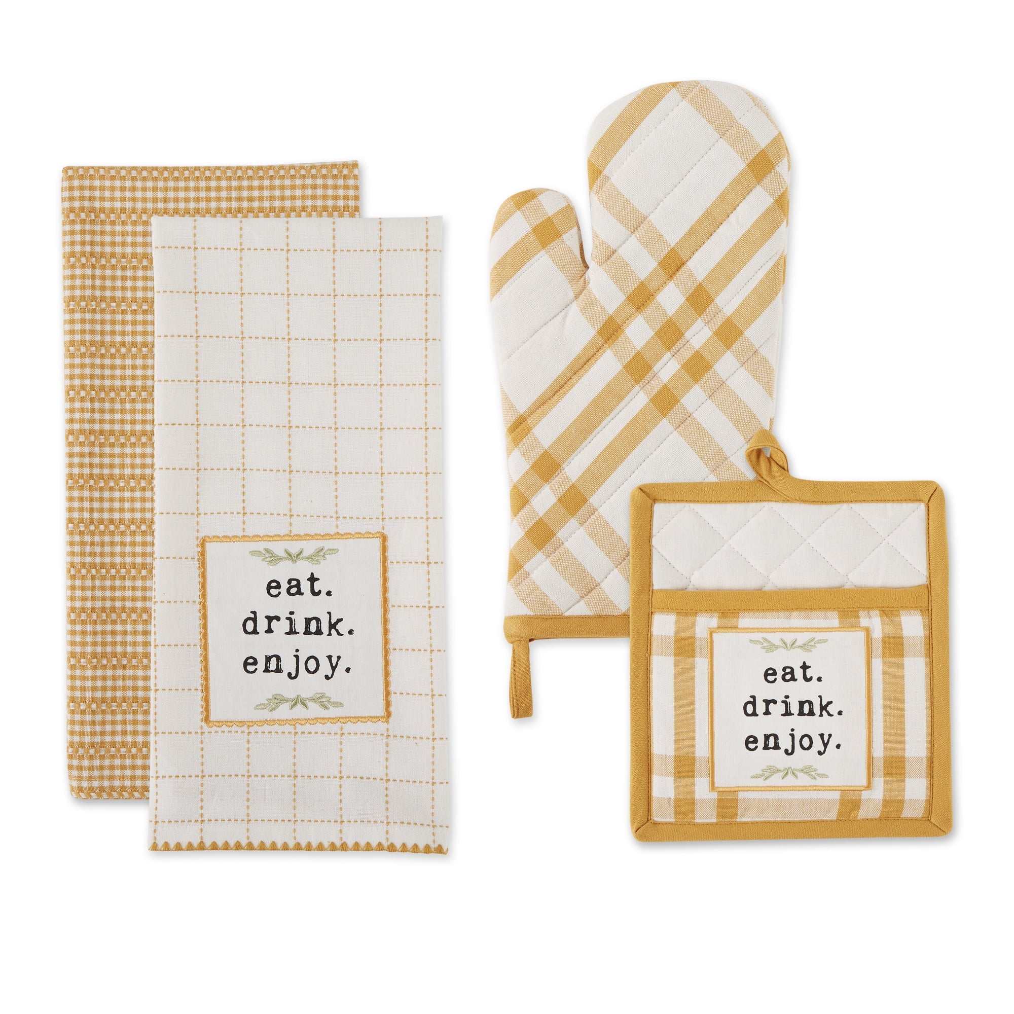 Honey Gold Home Sweet Farmhouse Kitchen (Set of 4) - Walmart.com