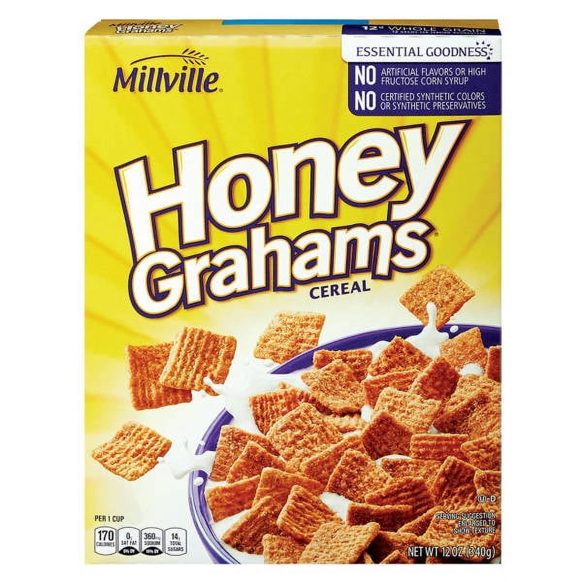 Millville Honey Graham Squares, 12 oz - Pack of 2 - Walmart.com