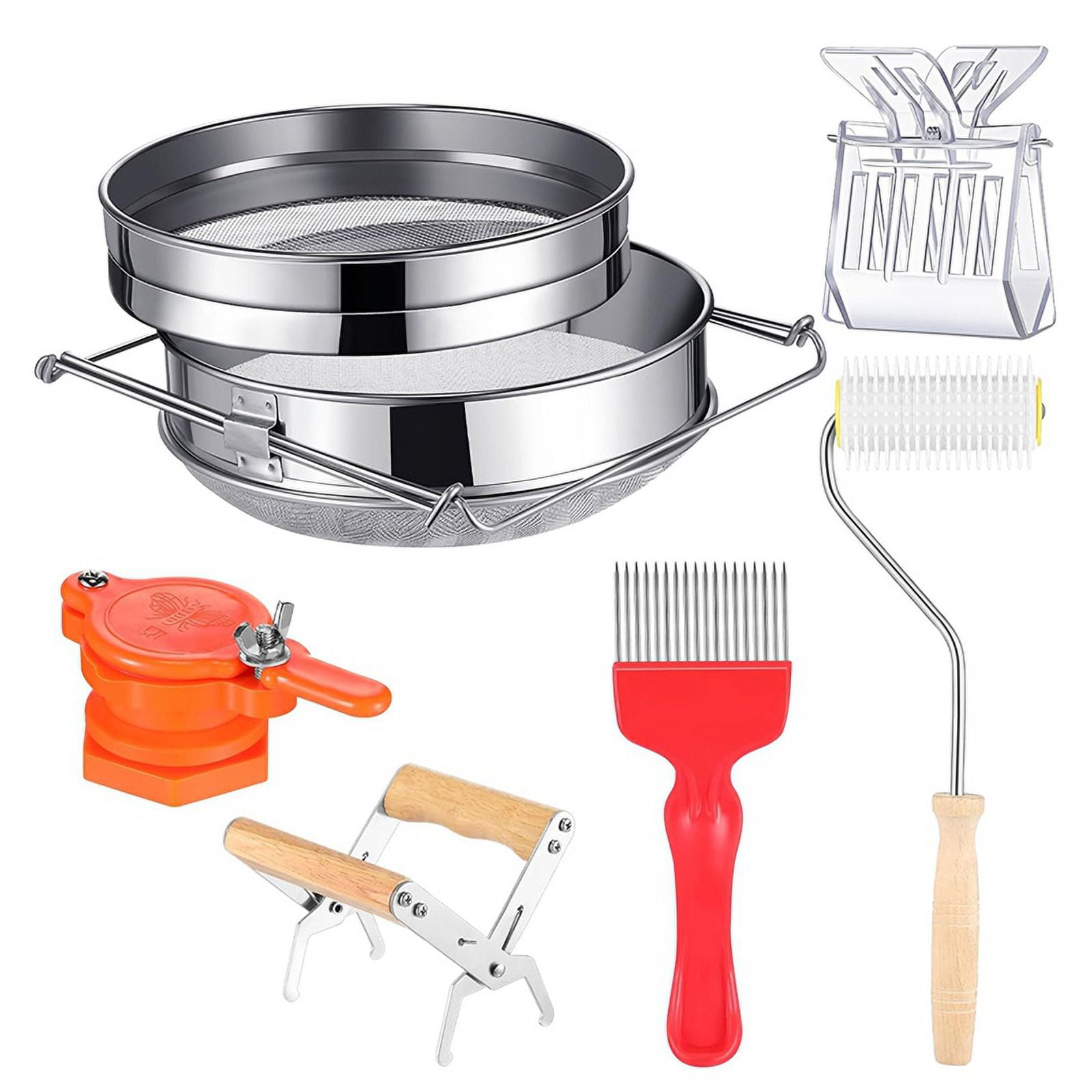Honey Harvesting Beekeeping Tool Set Double Sieve Honey Strainer ...