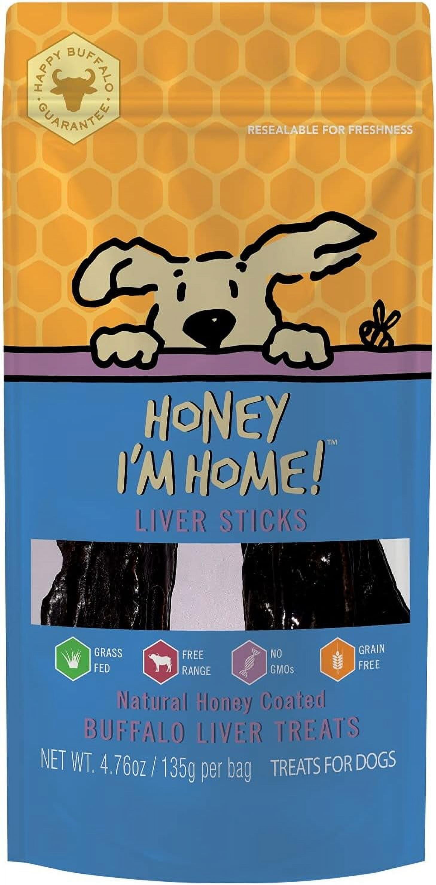 Honey I'm Home Liver Sticks Buffalo Dog Treats 4.76 oz - Walmart.com