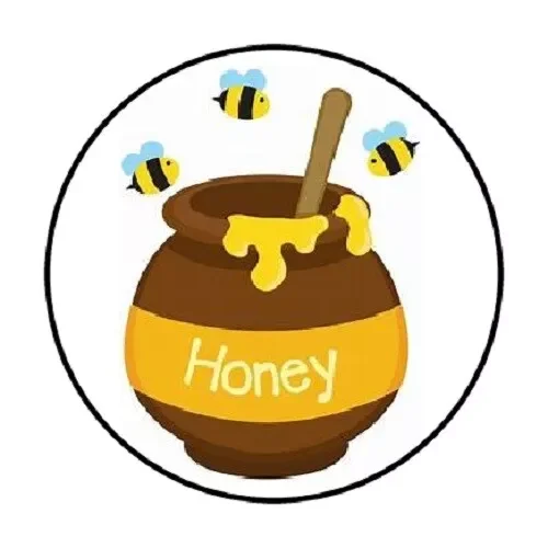 Honey Jar Bees Sticker Phone Decal Water Bottle Stickers Car Decals ...