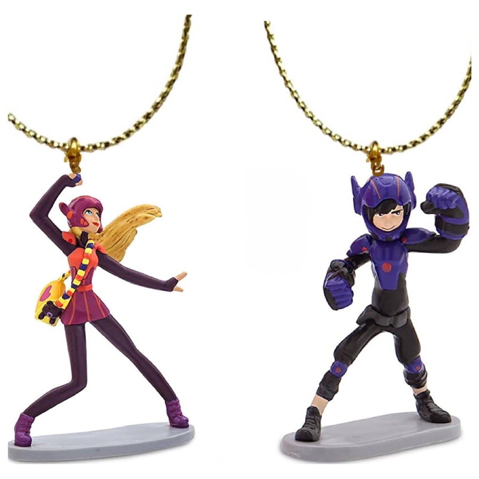 Honey Lemon & Hiro Hamada PVC Ornament Figurine Figure Charm 3” Big ...