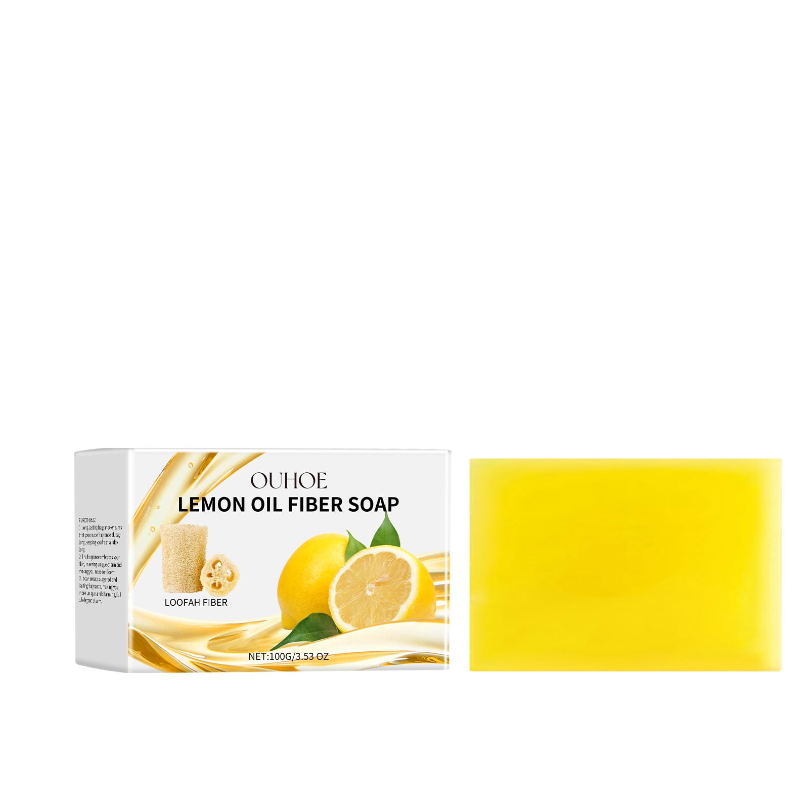 Honey Lemon Oil Fiber Soap, Gentle Cleansing And Moisturizing Body And ...