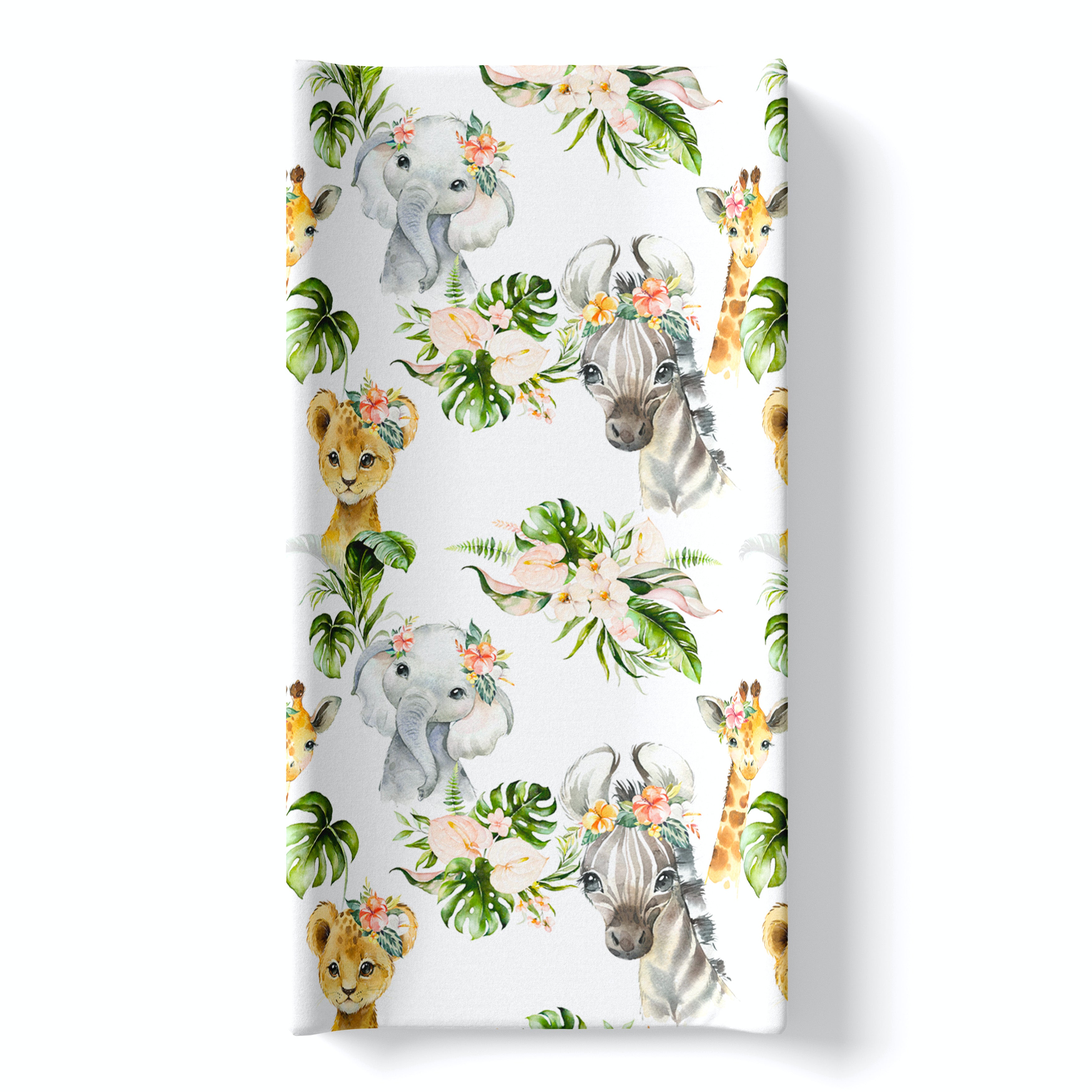 Honey Lemonade Baby Diaper Changing Pad Cover Africa Animals Design ...