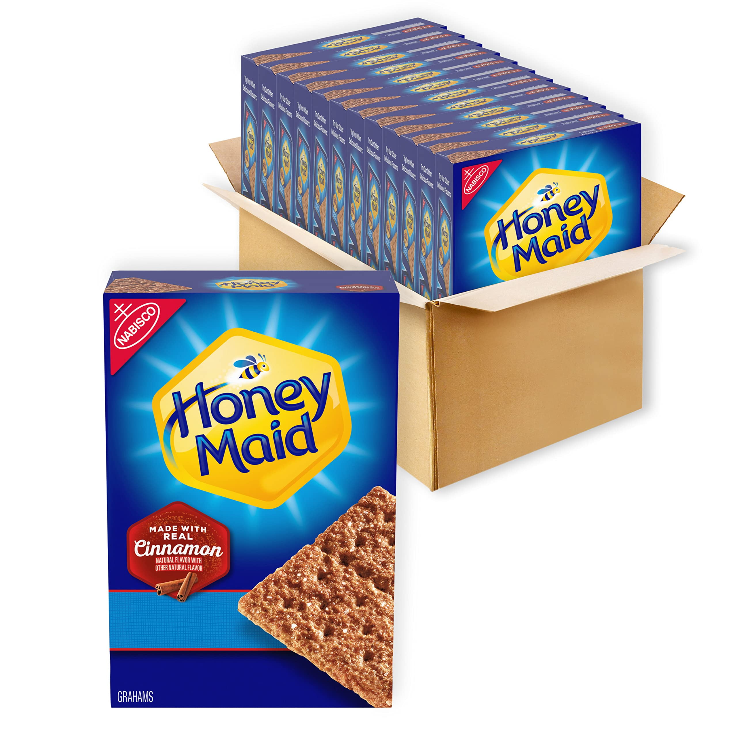 Honey Maid Cinnamon Graham CM31 Crackers, 12 - 14.4 oz Family Size ...