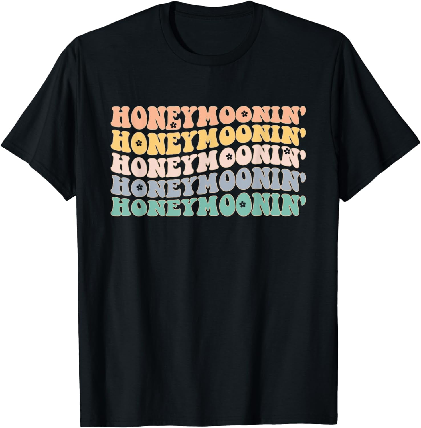 Honey Moonin Fun Honeymooning Honeymoon Vacation T-Shirt - Walmart.com