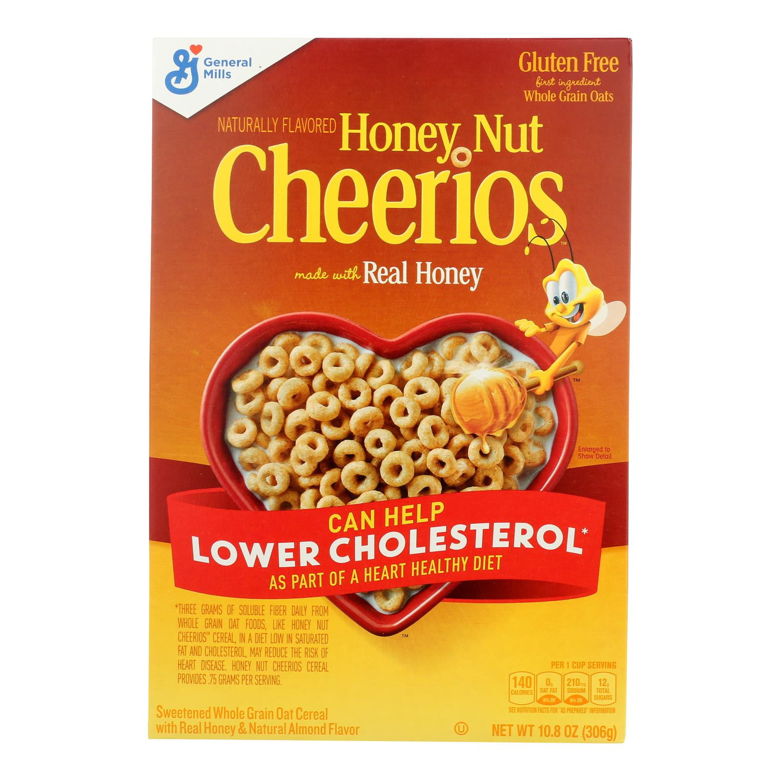 Honey Nut Cheerios 16000-12479 Honey Nut Cheerios(R) 10.8 oz - Walmart.com