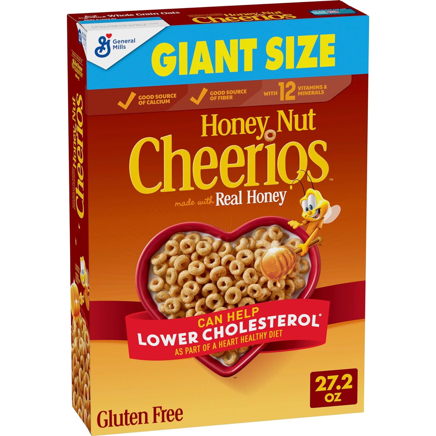 Honey Nut Cheerios Cereal, Limited Edition Happy Heart Shapes, Heart ...