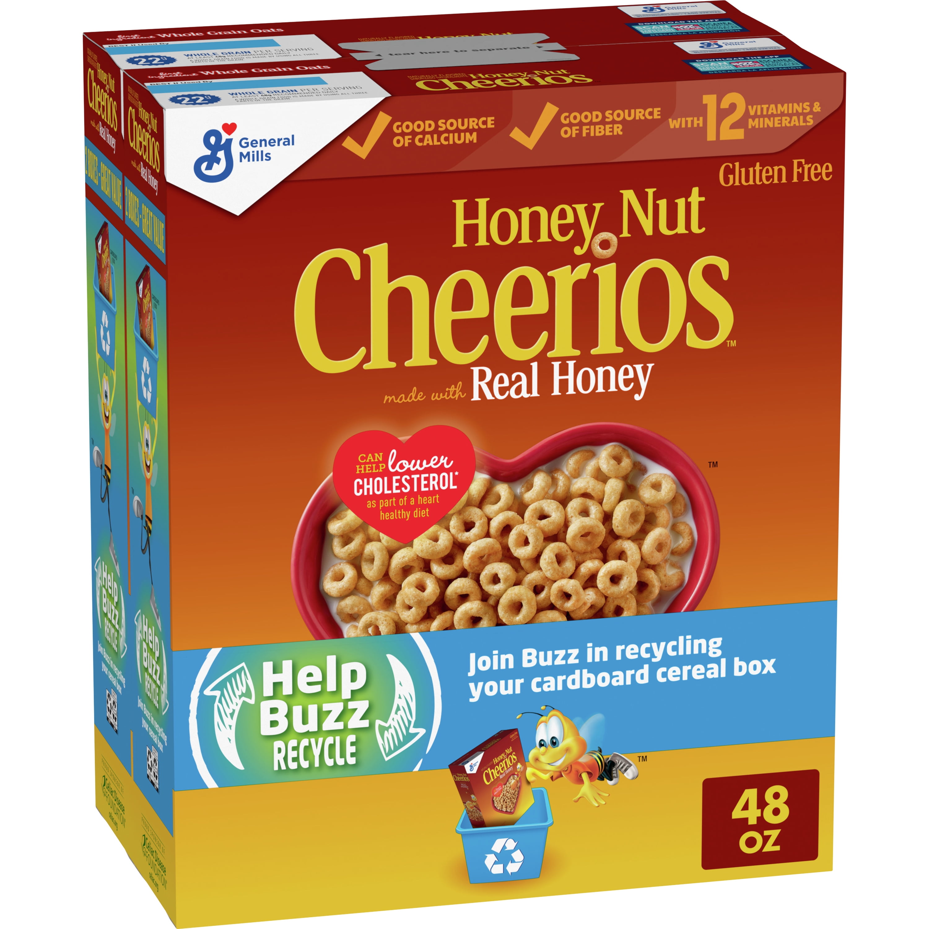 Honey Nut Cheerios Cereal Box