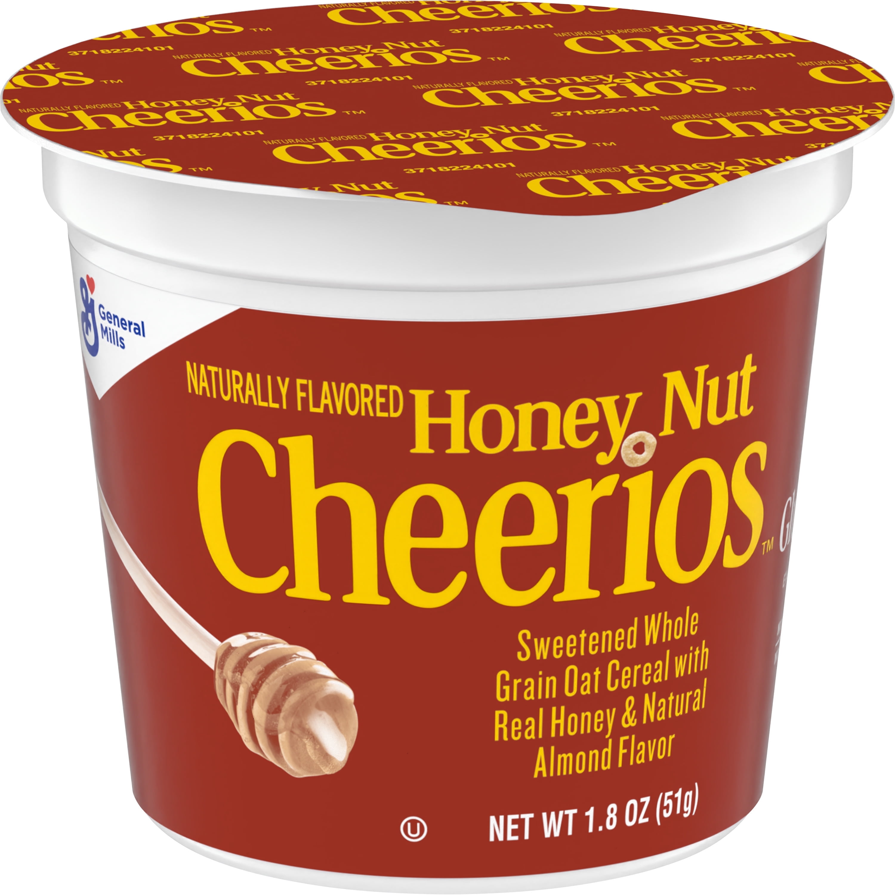 Honey Nut Cheerios Heart Healthy Cereal Cup,1PACK - Walmart.com