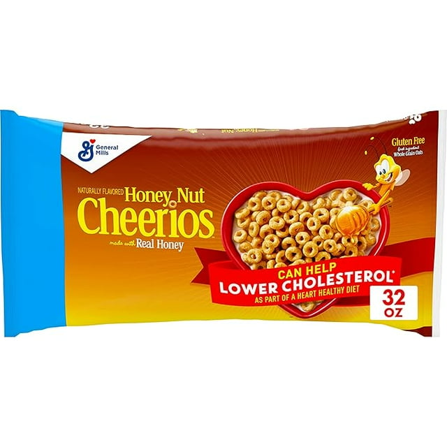 Honey Nut Cheerios, Heart Healthy Gluten Free Breakfast Cereal with ...