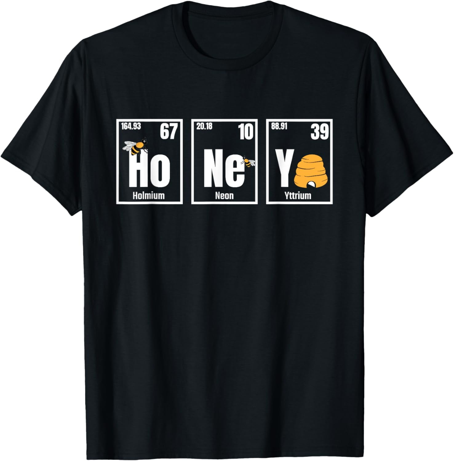 Honey Periodic Table Elements Funny Apiarist Gift Bee Keeper T-Shirt ...