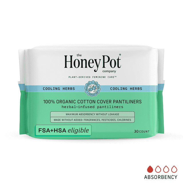 Honey Pot 100% Organic Cotton Cover Cooling Herbal Infusion Regular ...