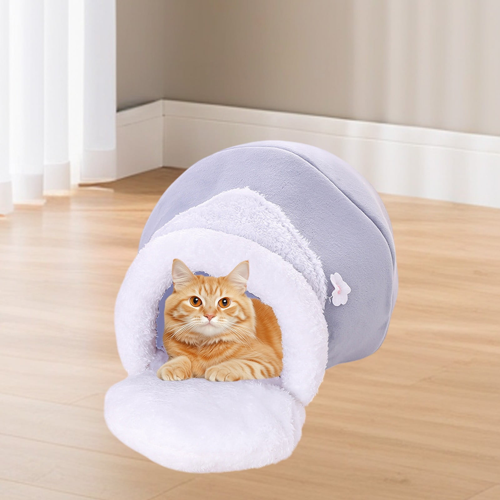 Honey Pot Cat Cave Bed, Soft and Thick Rebound Sponge Pet Nest with ...