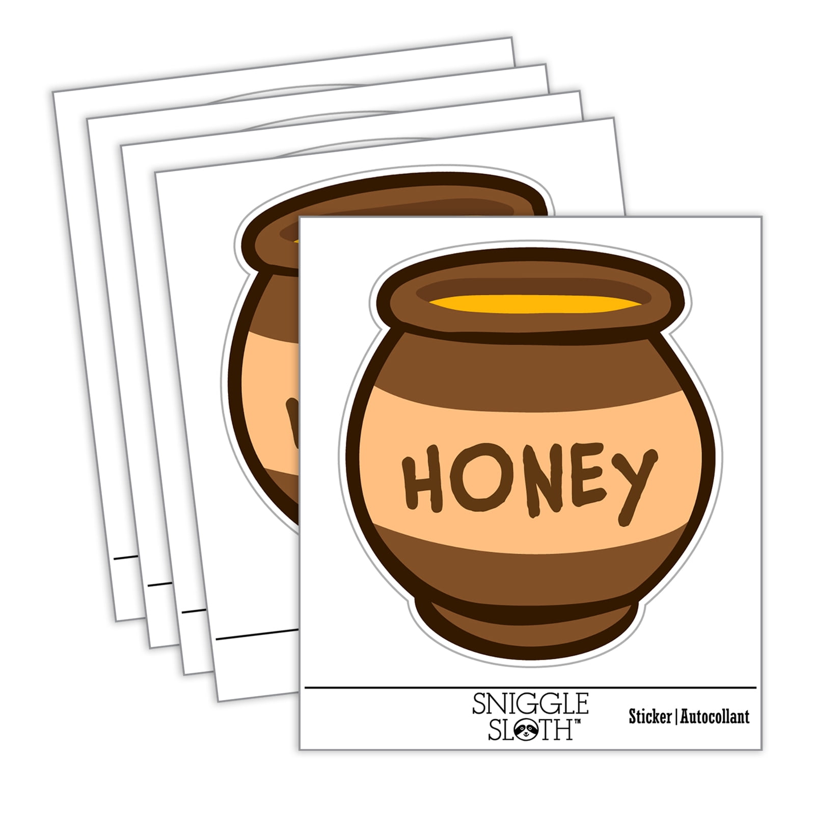 Honey Pot Doodle Bee Car Window Bumper Water Bottle Phone Tablet Laptop ...