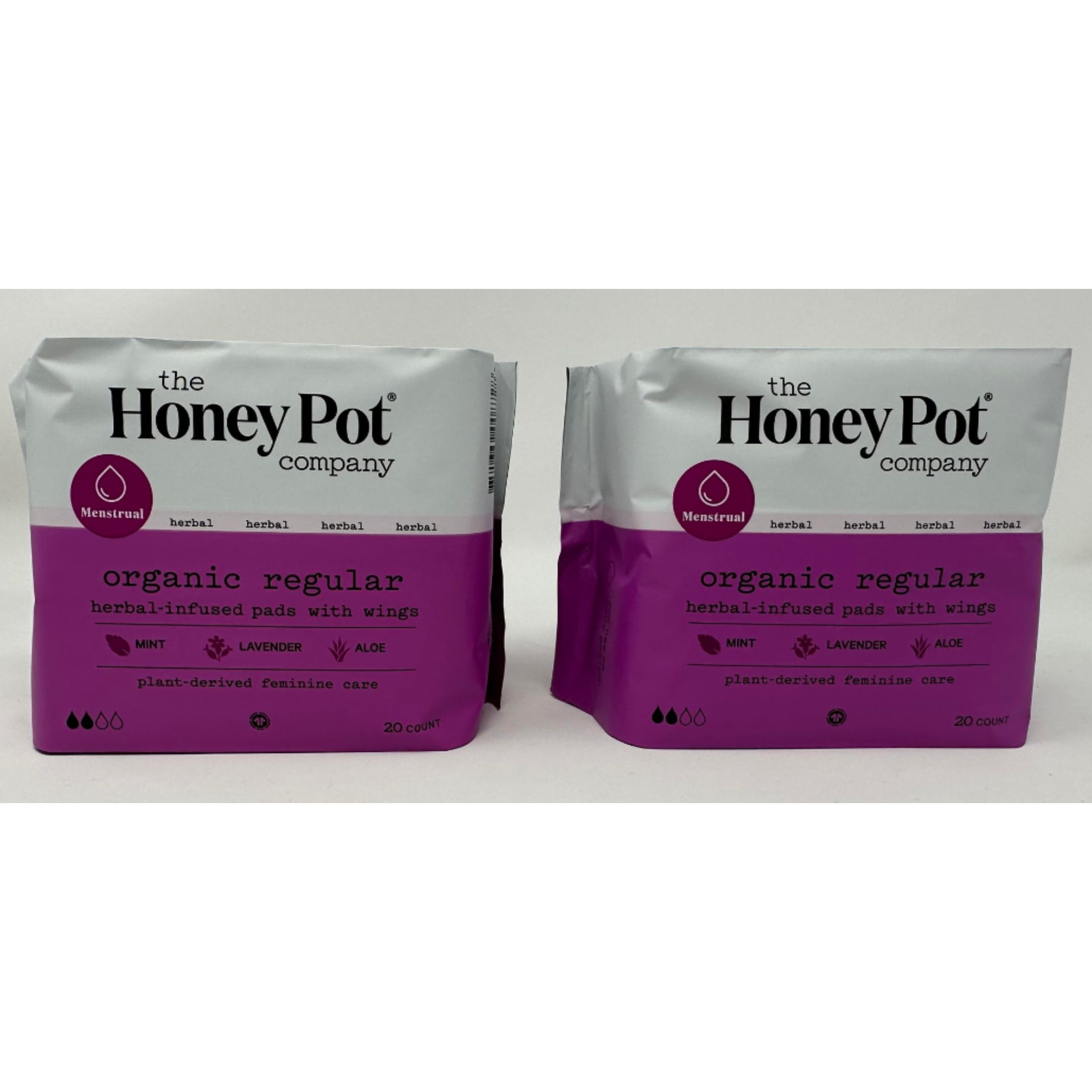 The Honey Pot Organic Regular Herbal-Infused Pads With Wings ...