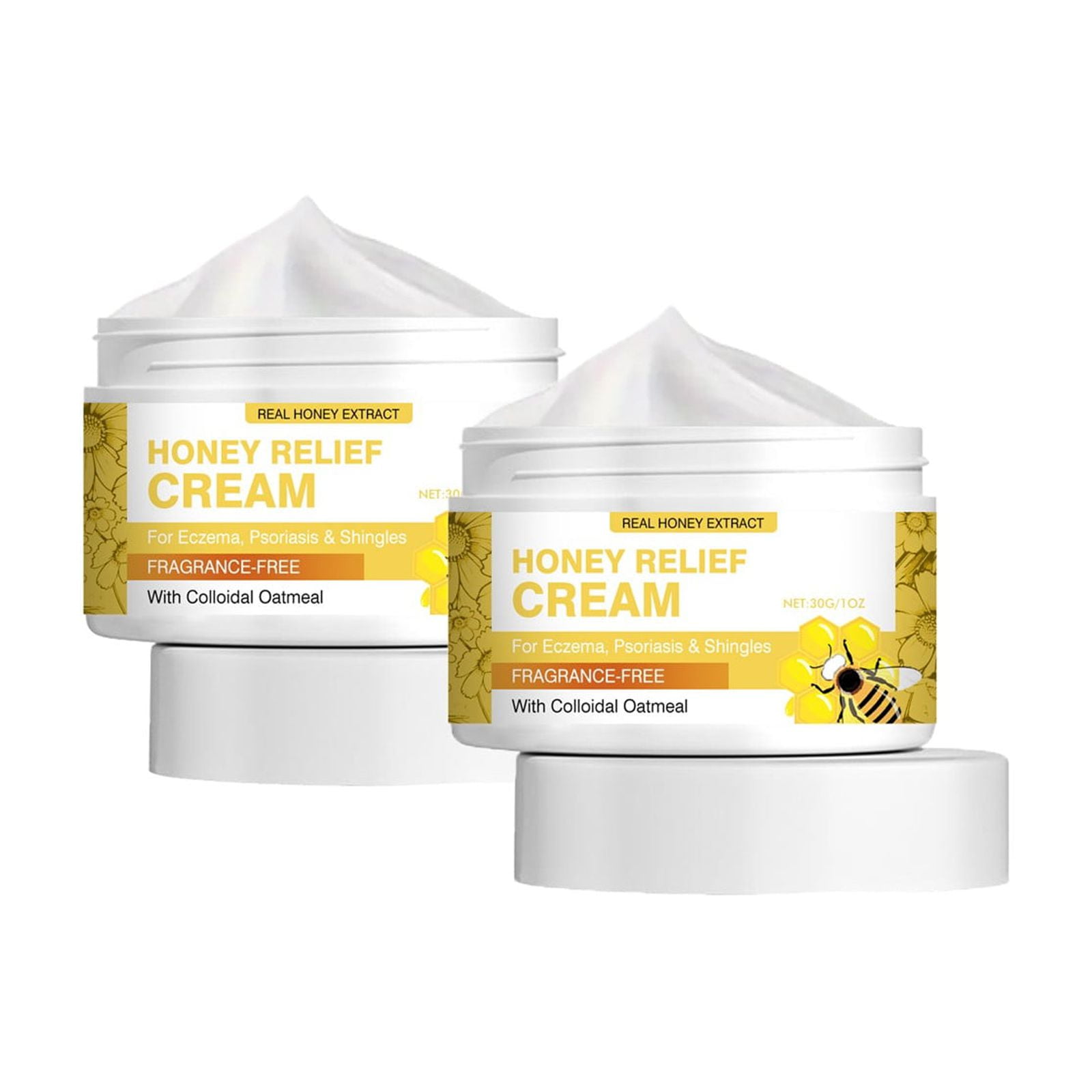 Honey Relief Cream, Hydrating Moisturizing Cream, Real Honey Extract ...